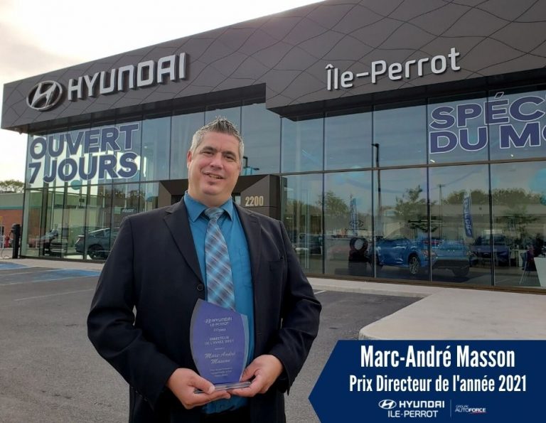 Marc-André Masson, « directeur de l’année » chez Hyundai Ile-Perrot ...
