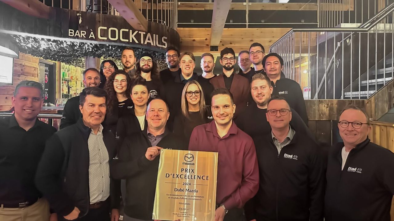 Dubé Mazda remporte le prix Excellence de Mazda Canada pour une ...